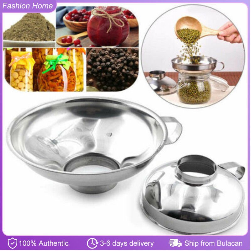 Stainless Steel Wide Mouth Funnel Canning Funnel Food Pickles Jam ...