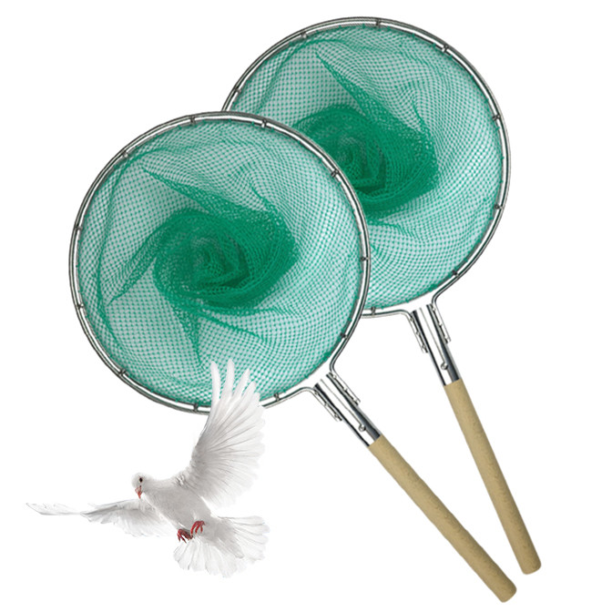 Bird Catcher Fishing Net Diameter 27cm Chicken Trap Net with Wooden ...