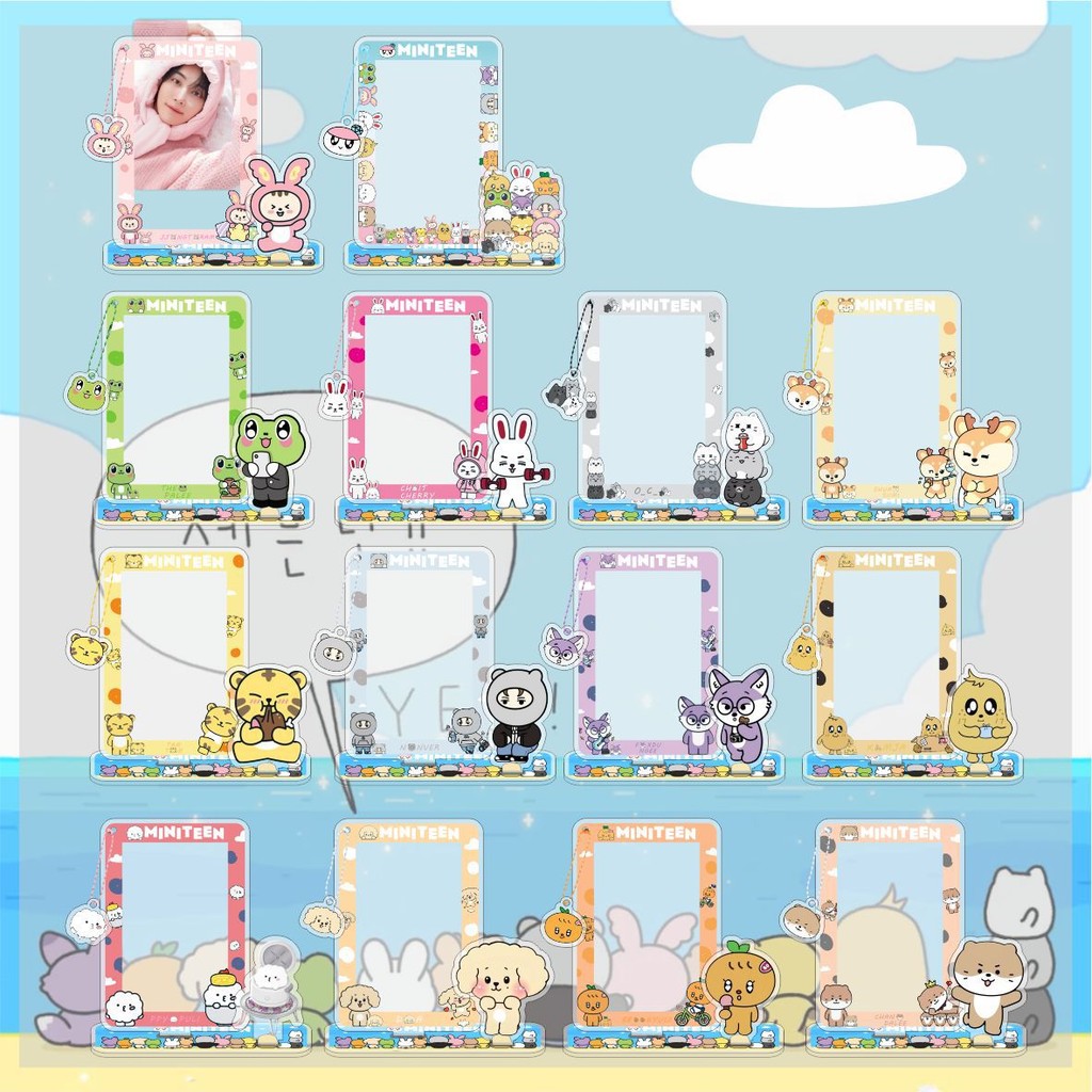 Kpop Idol Seventeen Acrylic Photo Frame Stand Miniteen Cute Cartoon ...