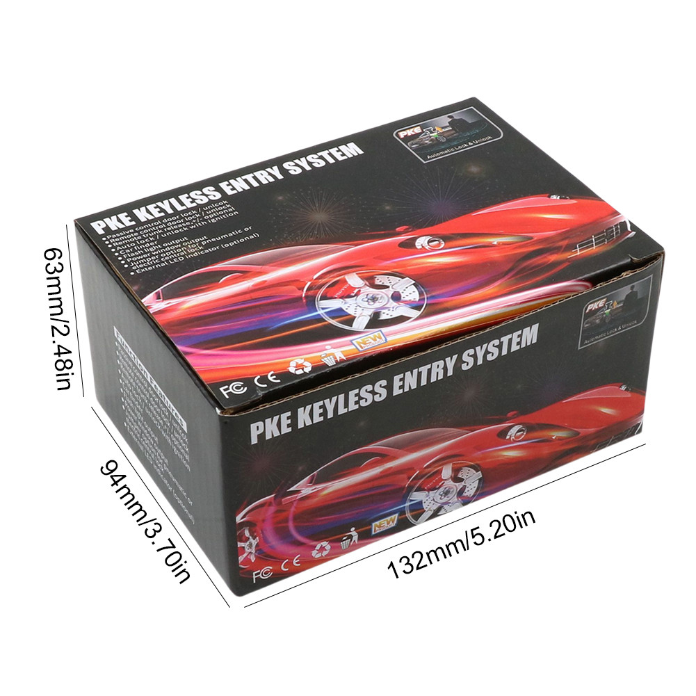 Car Alarm Remote Control Keyless Entry Start System PKE Push Button ...