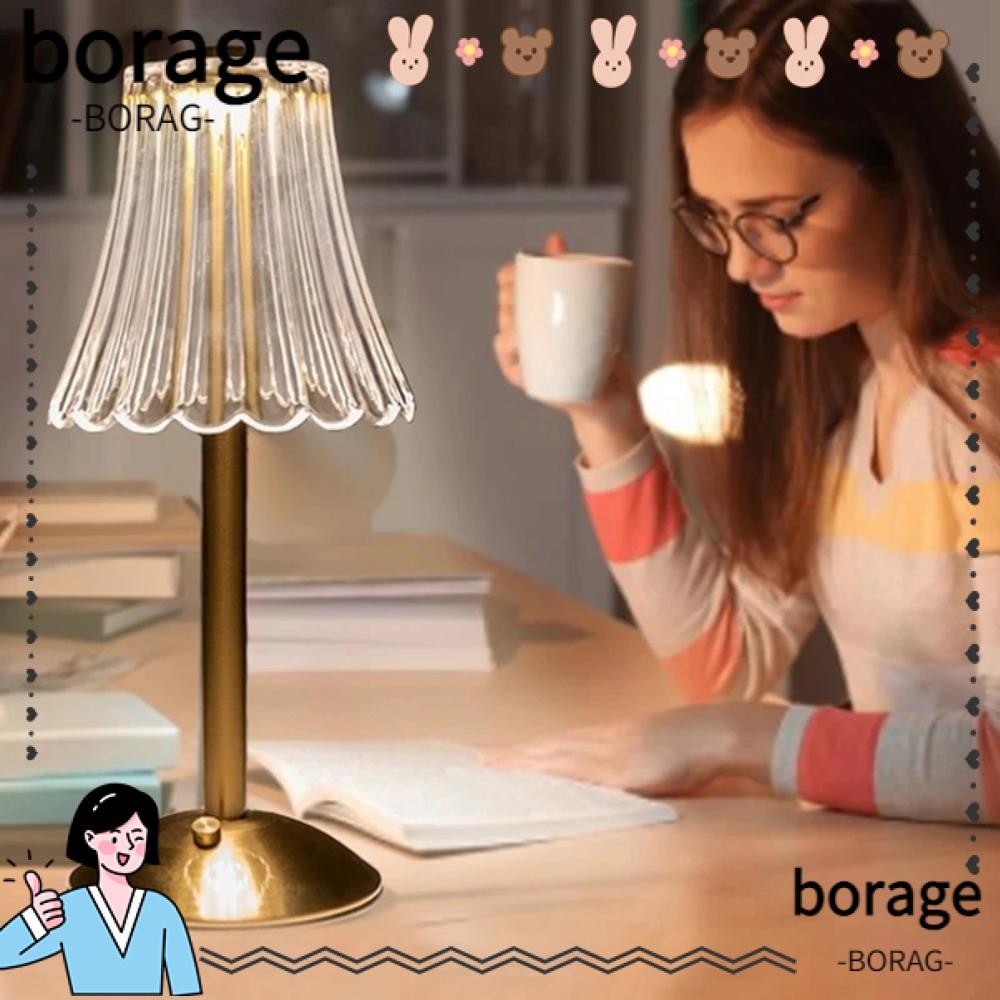 BORAG LED Table Lamp, Touch Sensor Metal Cordless Desk Lamp, Home ...