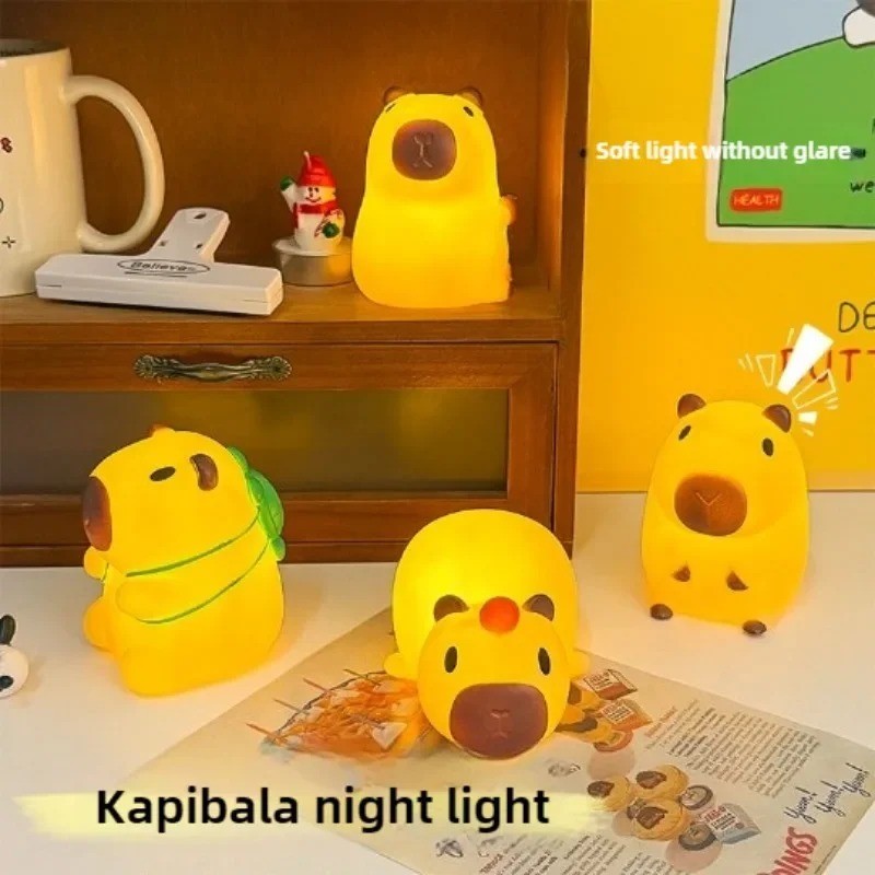 Cute Pet Capybara Night Light Cute Cartoon Living Room Light Cute Night ...