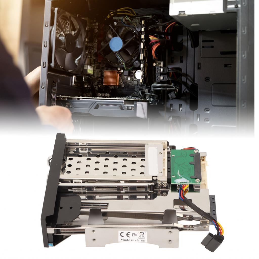 Soxii Mobile Rack Cage for 2.5 SSD & HDD Bay SATA III Enclosure ...