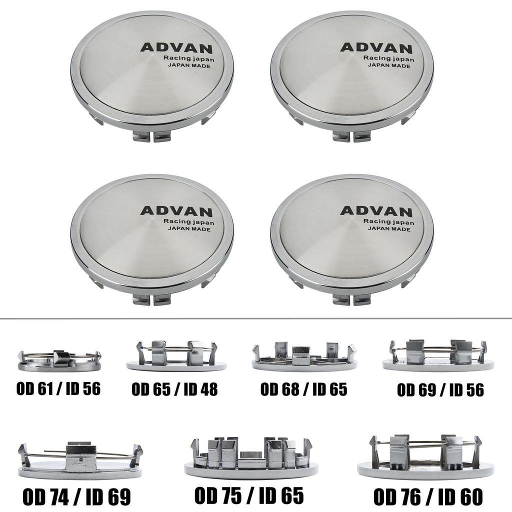 ADVAN Sticker Wheel Cap 68mm BMW / Audi Wheel Center Cap 69mm ...