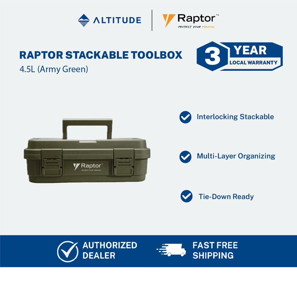 Raptor Storage 4.5L Stackable Tool box | Shopee Philippines