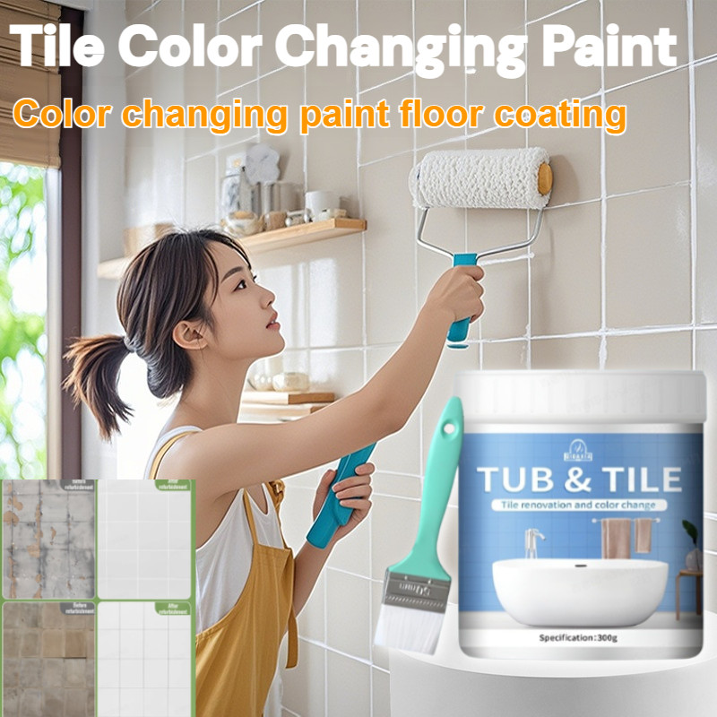 [ Quick-drying Odorless Color Change Tile Paint Coating ]Waterborne ...