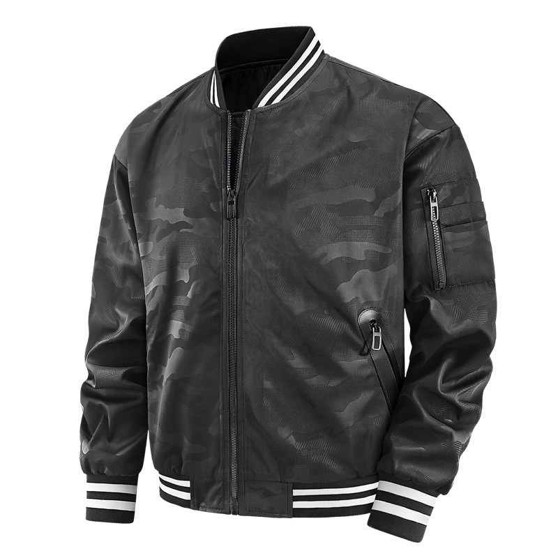 Men's Bomber Jackets Fashion Men Stretwear Windbreaker Pilot Coats Men ...