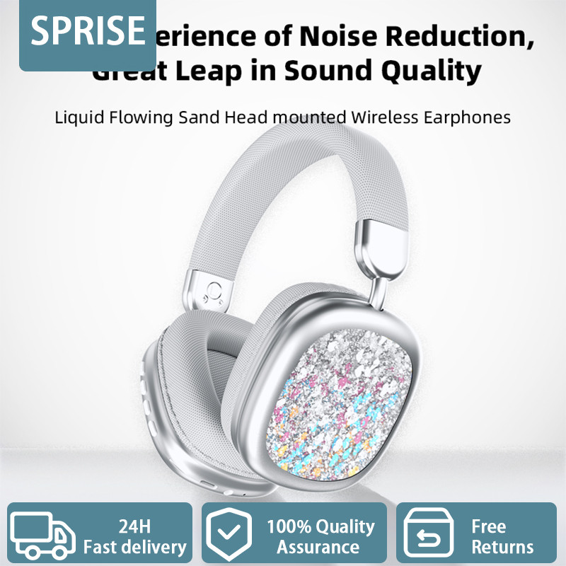 SPRISE WH45 Quicksand Bluetooth Headphone Romantic Earphone Wireless ...