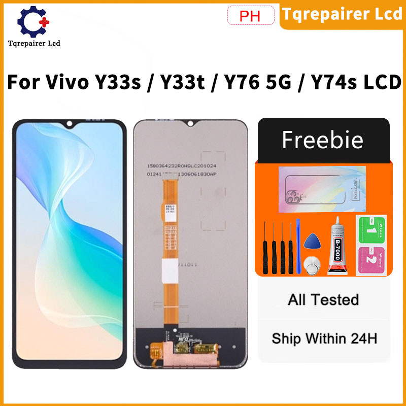 [Tqrepairer LCD ] For Vivo Y33s / Y33t / Y76 5G / Y74s LCD Touch Screen ...