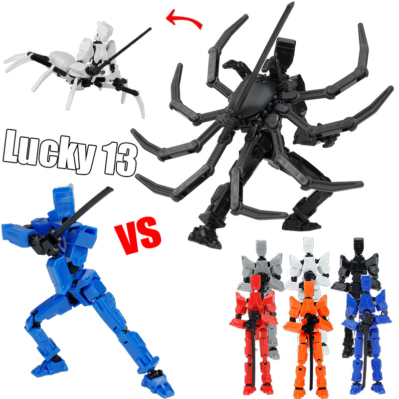 Action Figure Lucky 13 3D Printing Spider-man Dummy 13 Multi-joint ...