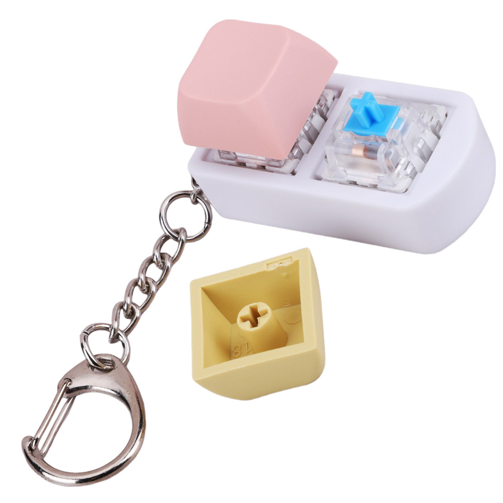 Keyboard Fidget Toy Fidget Clicker Key Switch Keychain Shaft Tester for ...