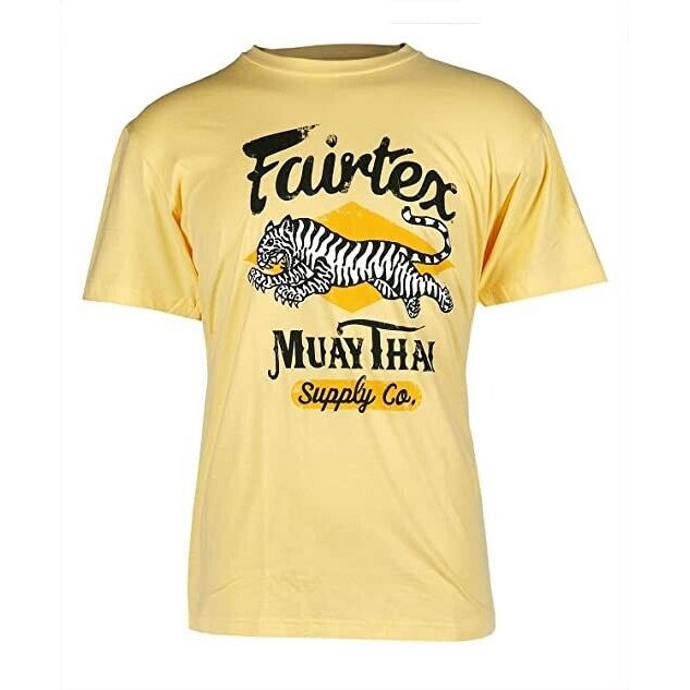 Fairtex Mens Mens Mens Shirt Muay Thai Mma Tiger T-Shirt Vanilla ...