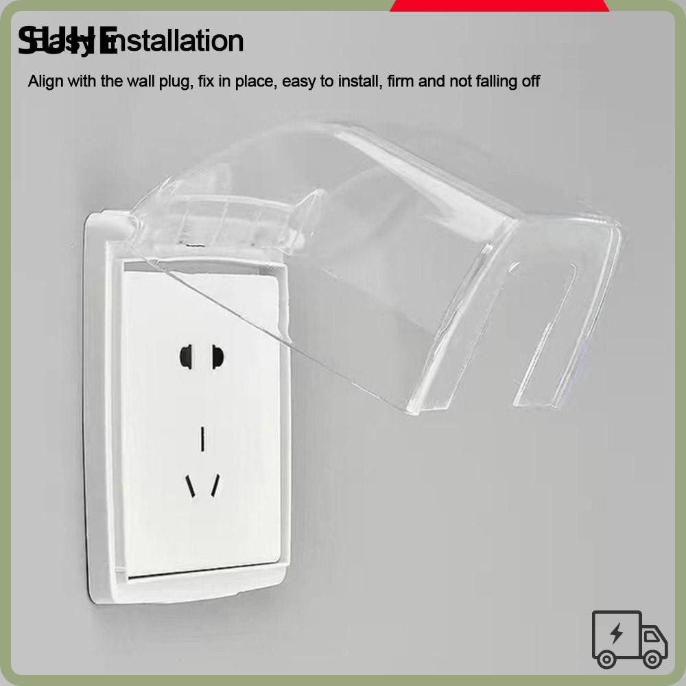 HI-SUHE Switch Protective Cover, Wall-mounted Plastic Socket Waterproof ...