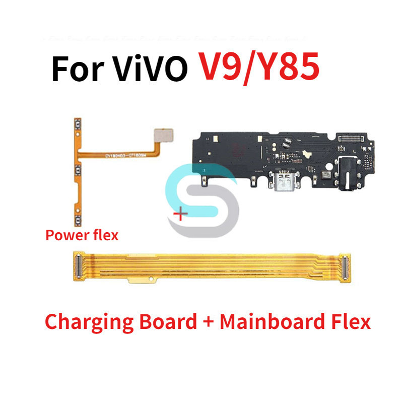 Vivo V9 /Y85 Power Volume Flex Button Switch USB Charging Port Board ...