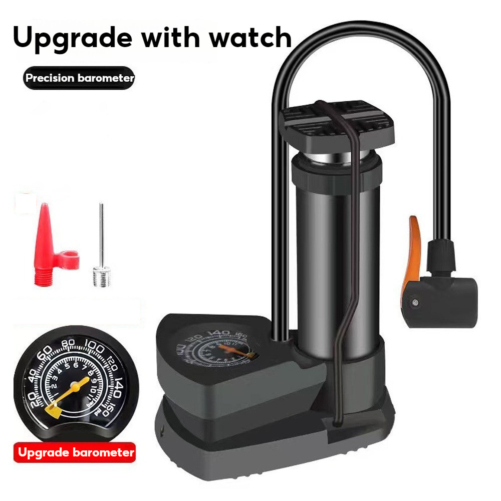 Portable High-Pressure Foot Pump Easy-to-Read Dial Heavy Compressor ...