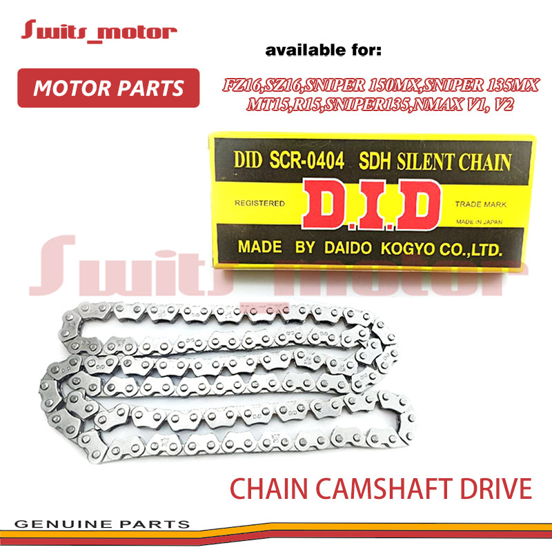 TIMING CHAIN (2x3x96L DID) FZ16,SZ16,SNIPER 150MX,SNIPER 135MX,MT15,R15 ...
