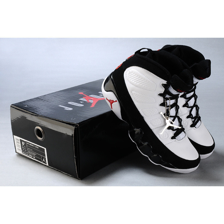 2024 Ready stock Air Jordan 9 Retro White/Black Men's Sneakers AJ9 ...