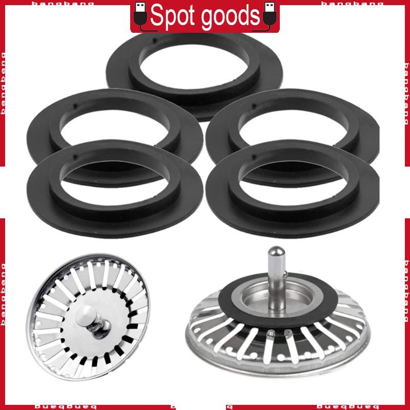 Bang 5pcs Kitchen Sink Drain Rubber Seal Assorted Washers for Plug ...