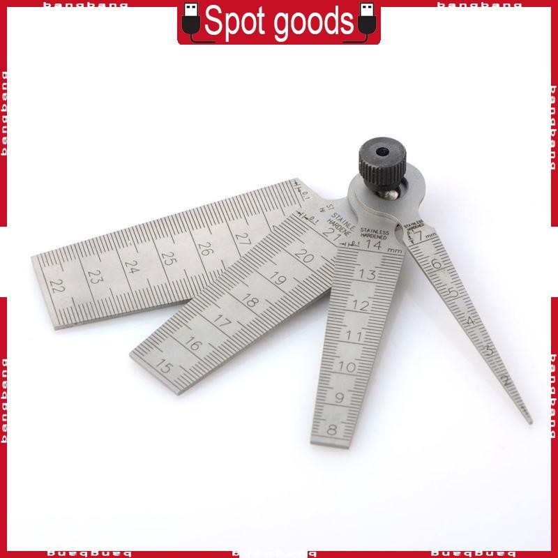Bang 4 Pieces set Stainless Steel Welding Taper Feeler Gauge Rulers ...
