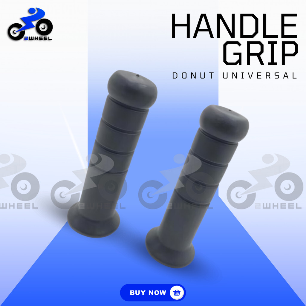 1 PAIR UNIVERSAL DONUT HANDLE GRIP LONG DESIGN 22&24 MM FOR MOTORCYCLE ...