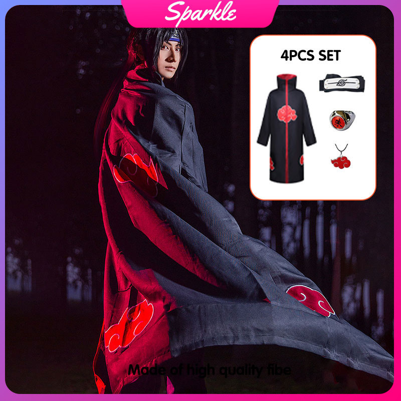 Naruto Costume Akatsuki Cloak for Kids Adult Jacket Konan Akatsuki Coat ...