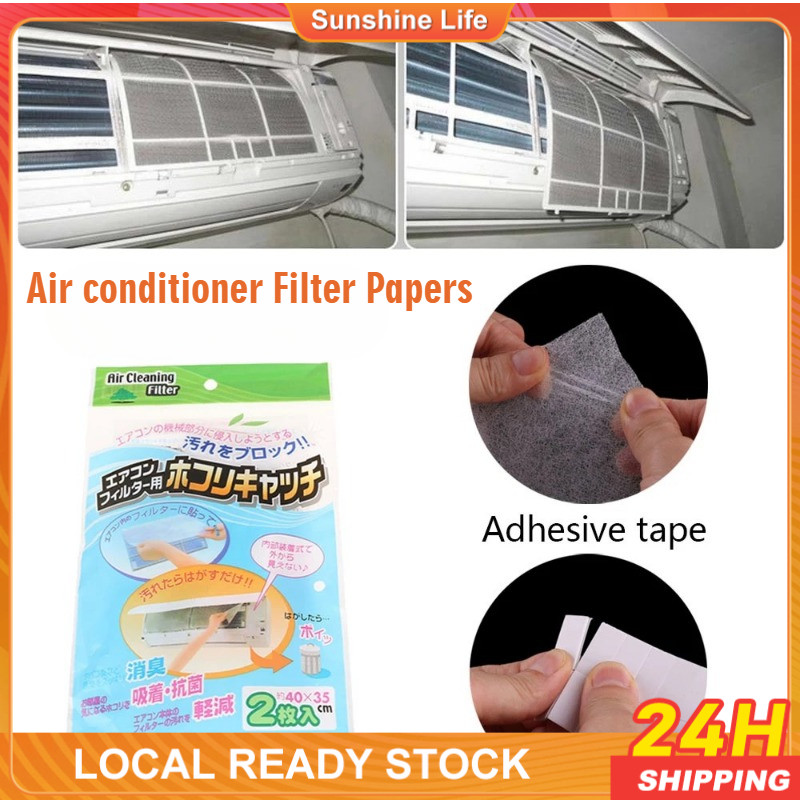 Air Conditioner Filter Papers Anti-dust Net Cleaning Purification Air ...