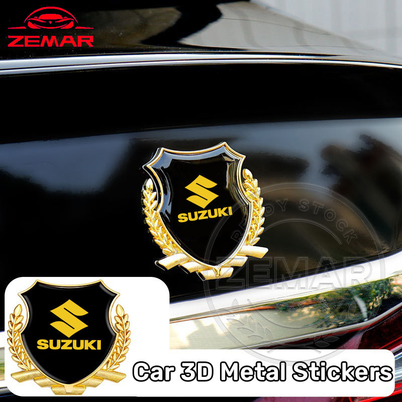 Suzuki Car 3D Stereo Car Logo Side Window Side Door Badge Metal ...