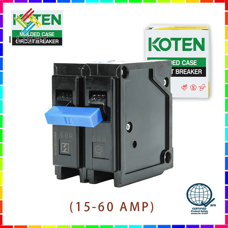 （Fast&COD）Plug-In Koten Circuit Breaker 15/20/30/40/60AMP Koten ...