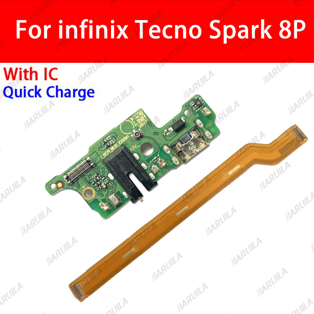 for Tecno Spark 8P KG7 KG7H usb charge board with ic charging port ...