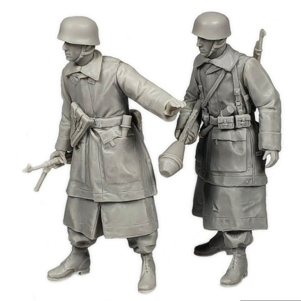 1/35 Two soldiers from World War II, Resin Model figure soldier, GK ...