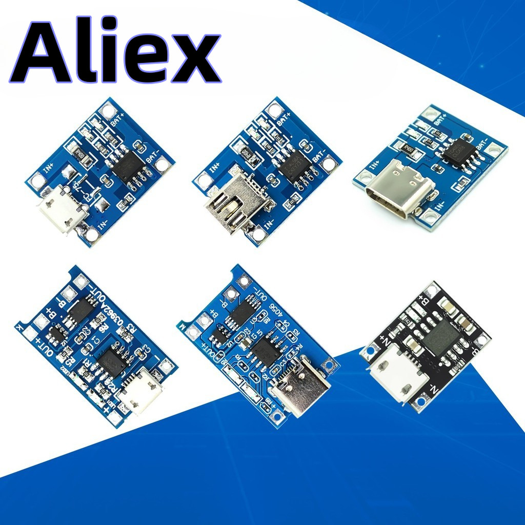 5V Micro USB 1A 18650 Lithium Battery Charging Board With Protection ...