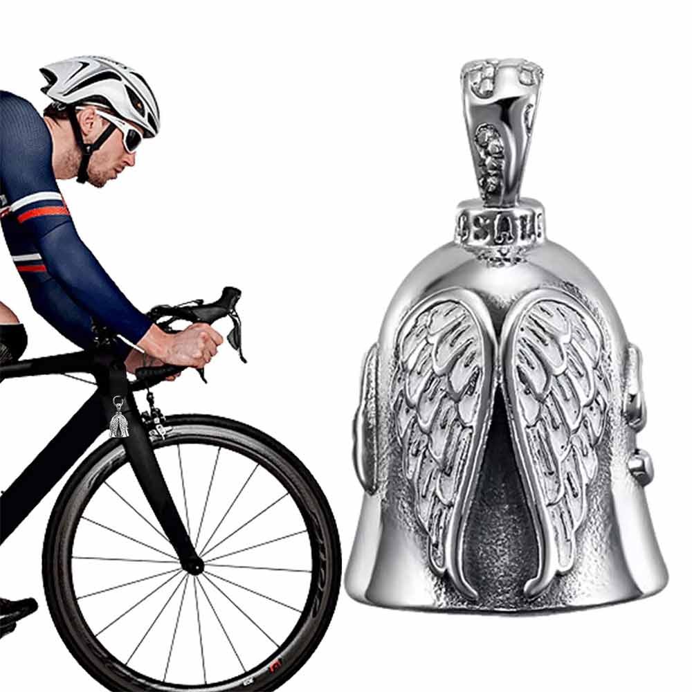 White Winged Motorcycle Bell Angel Guardian Biker Riding Bell | Shopee ...