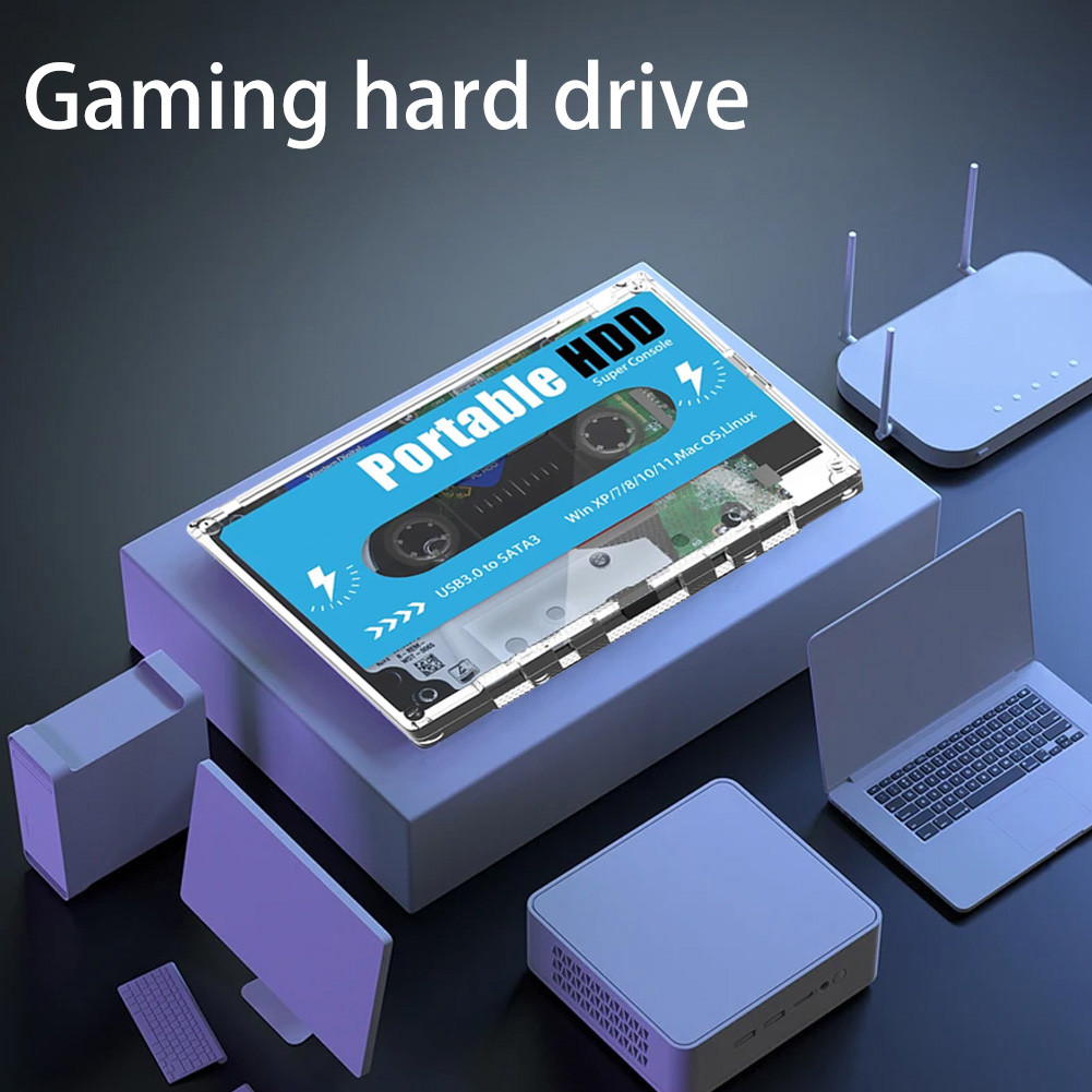 [Sunfayss.ph] 500G HDD Plug and Play Mobile Game Hard Disk Batocera Retro Disk Gaming Console ...