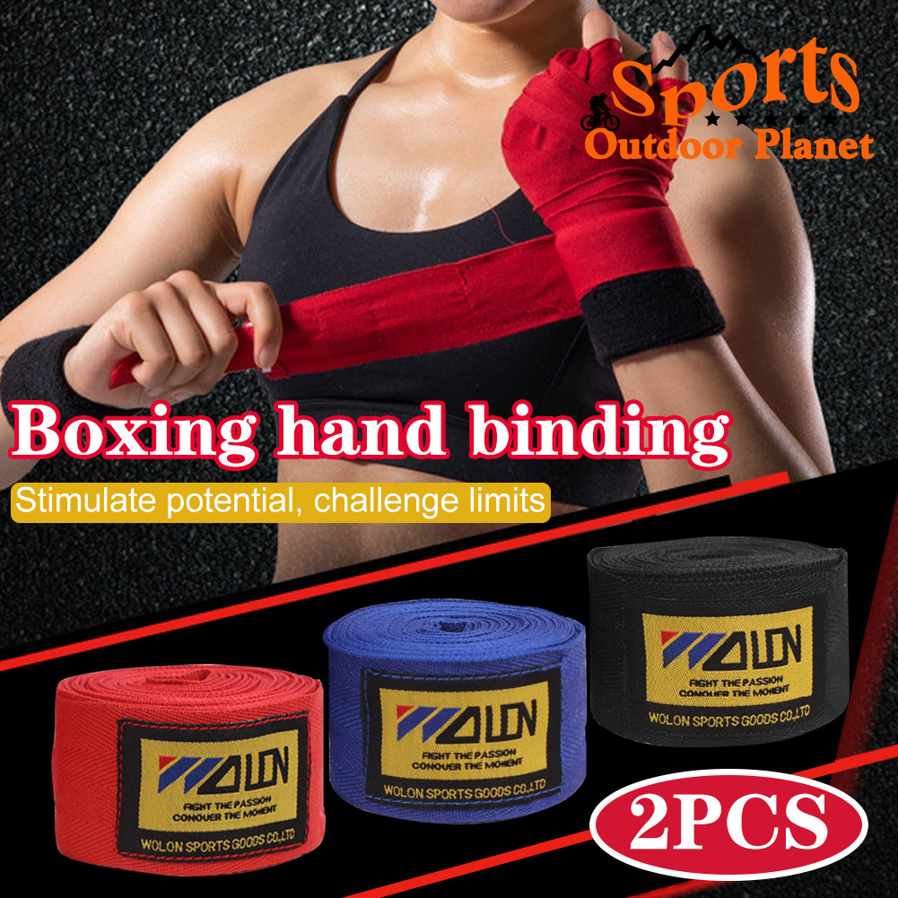 2pcs 2.5M/5M Boxing Bandage Cotton Sports Strap Boxing Hand Wrap Sanda ...