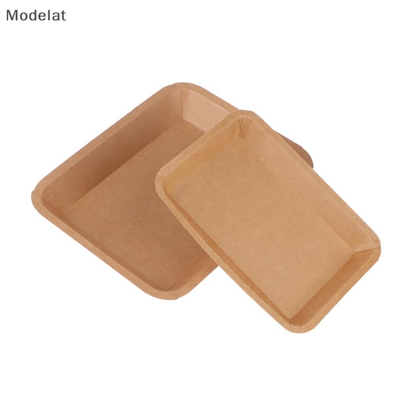 [Modelat] 10Pcs Square Paper Plate Party Plates Tableware Dessert Cake ...