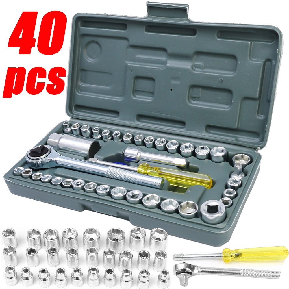40pcs Spanner Socket Set / Multifunctional Car Motorcycle Repairing ...