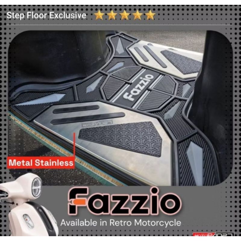 Motopad27 Yamaha Fazzio 125 carpet Fazzio motorbike footrest pad Fazzio ...