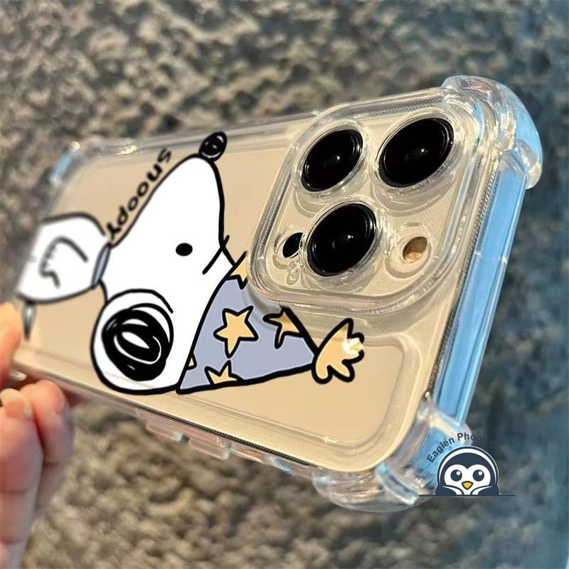 Cute White Snoopy Dog Phone Case For Tecno POP 9 8 7 6 5 4 Lite Air 2 ...
