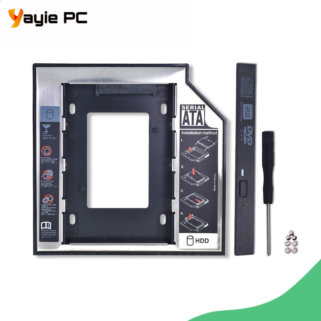 SSD Universal Hard Drive Caddy for CD DVD-ROM Optical Bay | Shopee ...