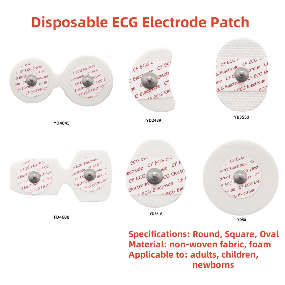 Wholesale Of Disposable Electrocardiogram Electrode Patches, Non-woven ...