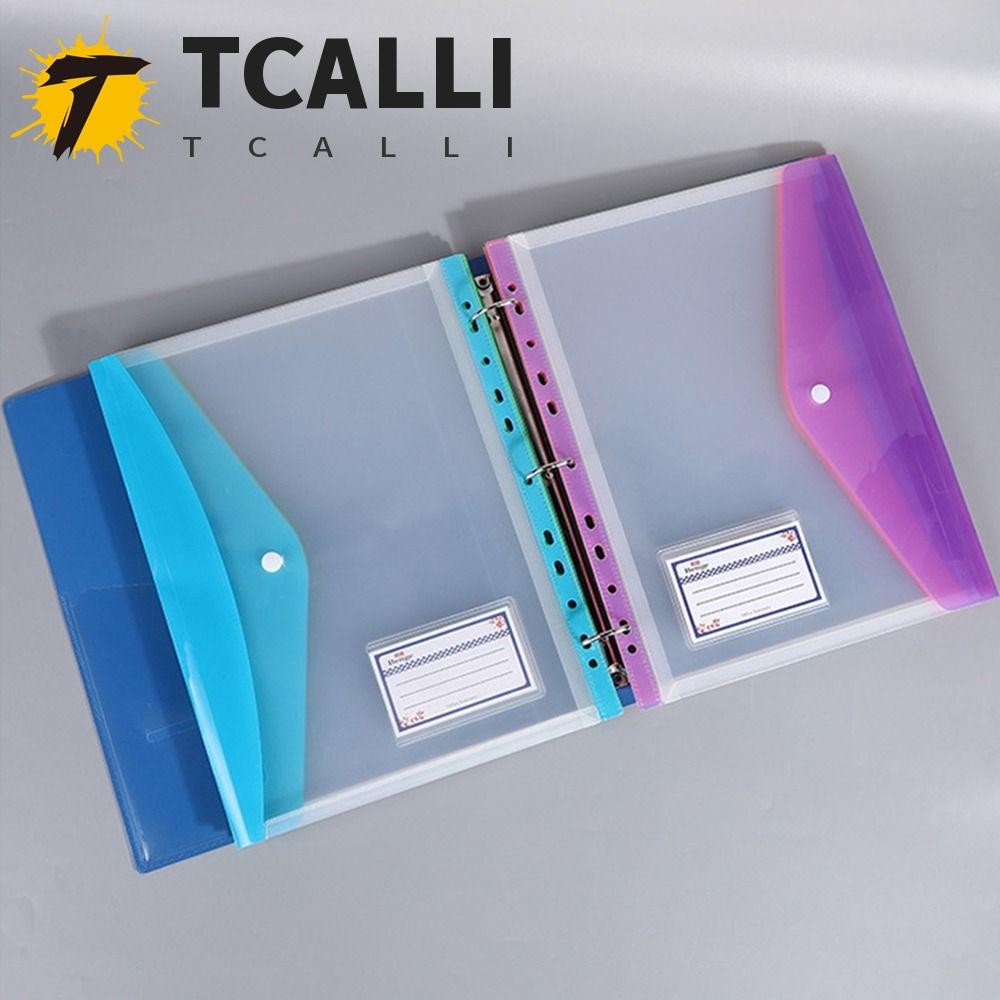 TCALLI 6pcs A4 File Folders Wallets, Document Organiser Paper Organizer ...