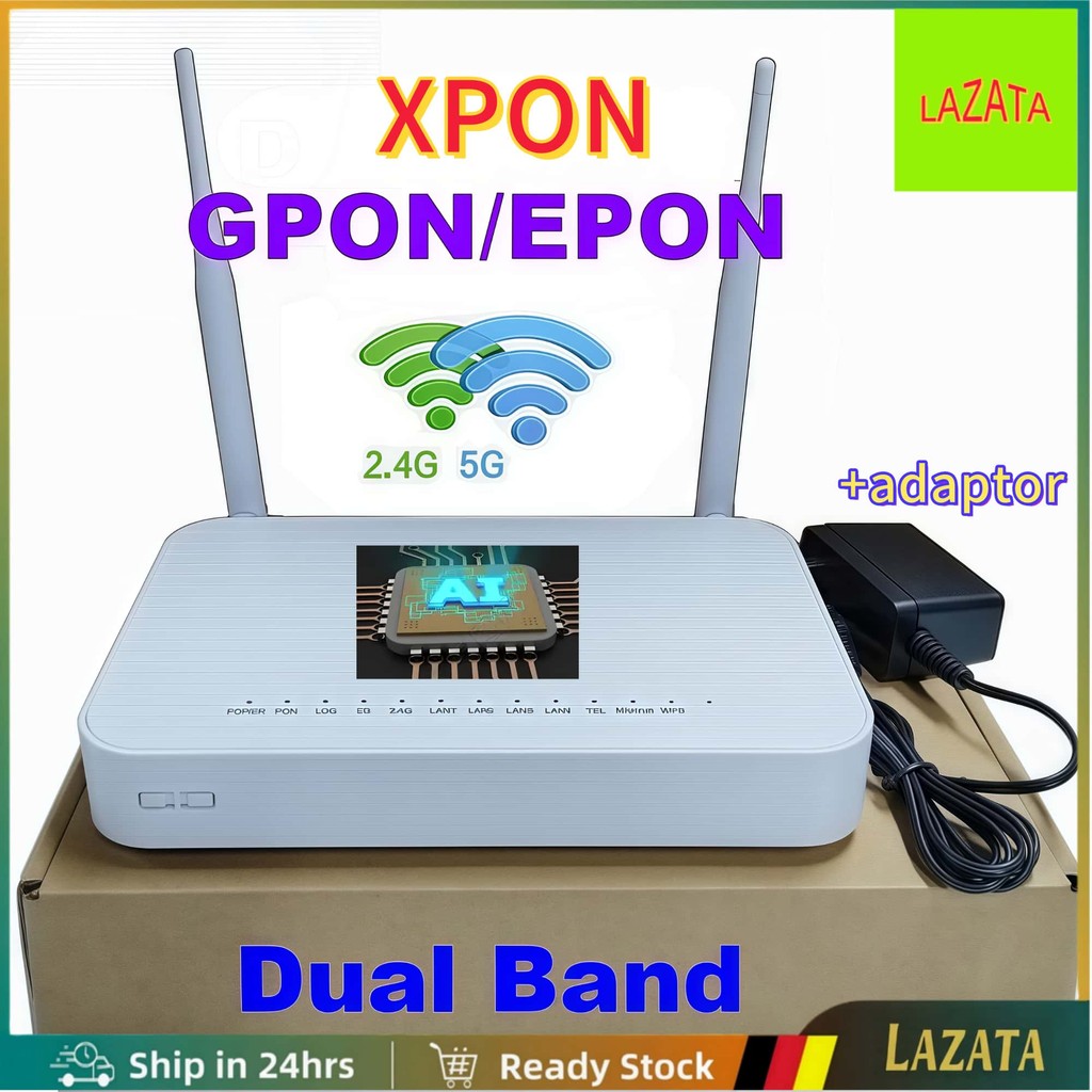 NEW Dual Band Modem PT939G 8141A5 XPON EPON ONU ONT OLT 2.4G&5G 4GE ...