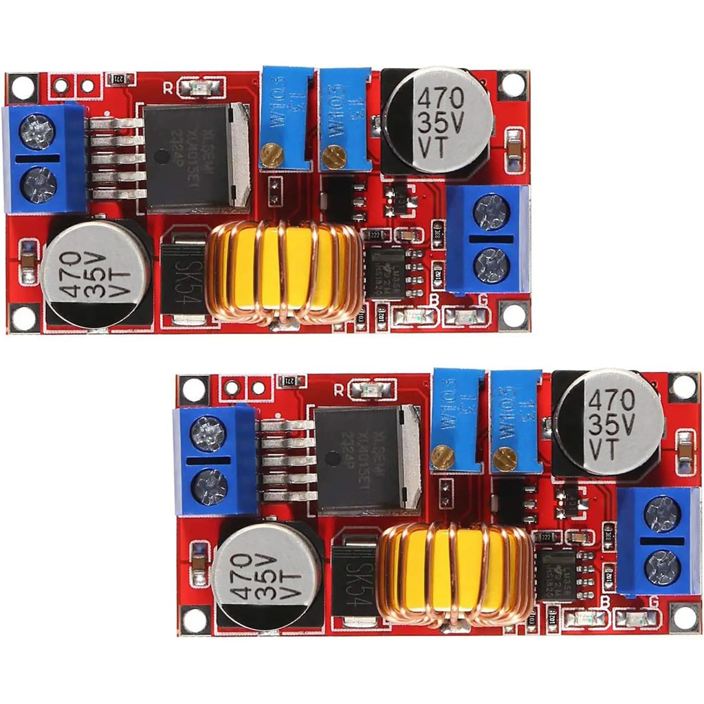 2PCS XL4015 5A Adjustable Buck Converter Module,DC to DC CC CV Lithium ...