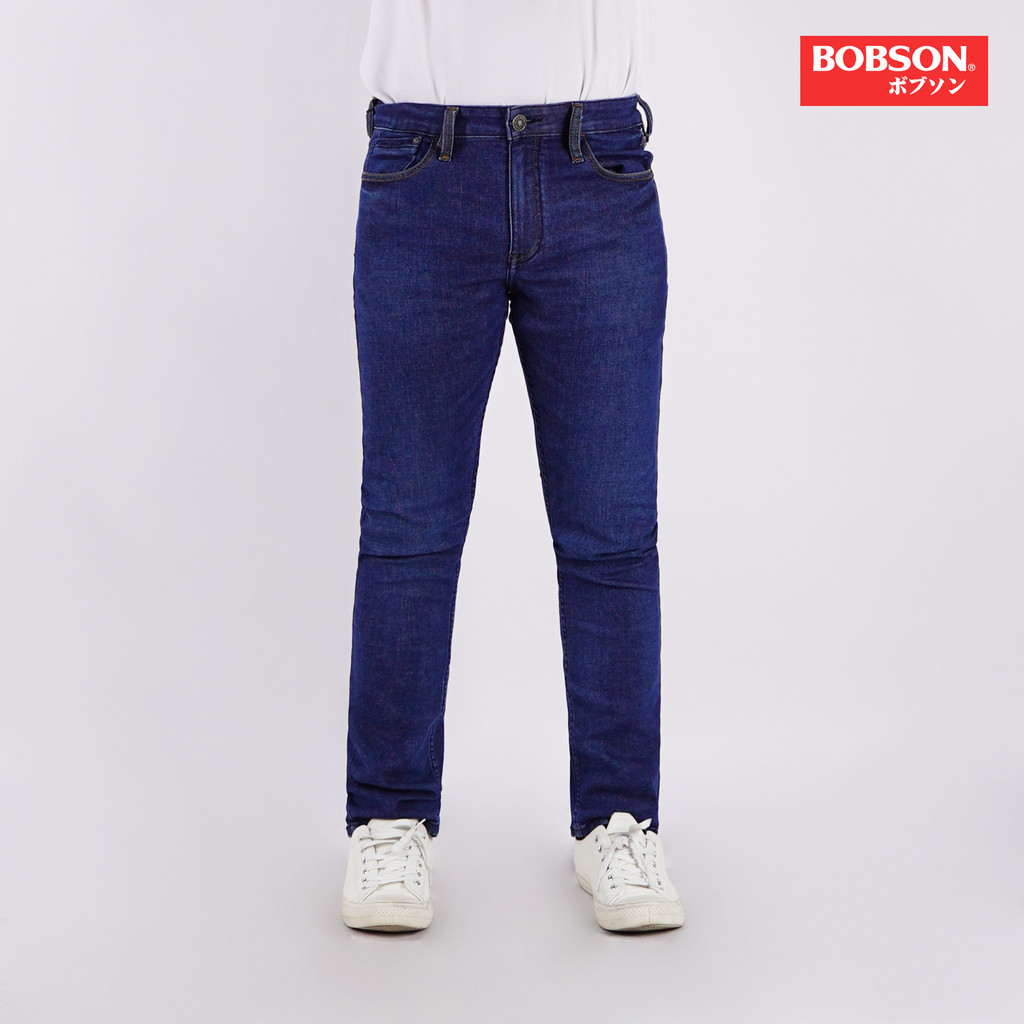 Bobson Japanese Men's Basic Denim Pants Super Skinny Mid Waist 177068 (Medium Shade) | Shopee ...