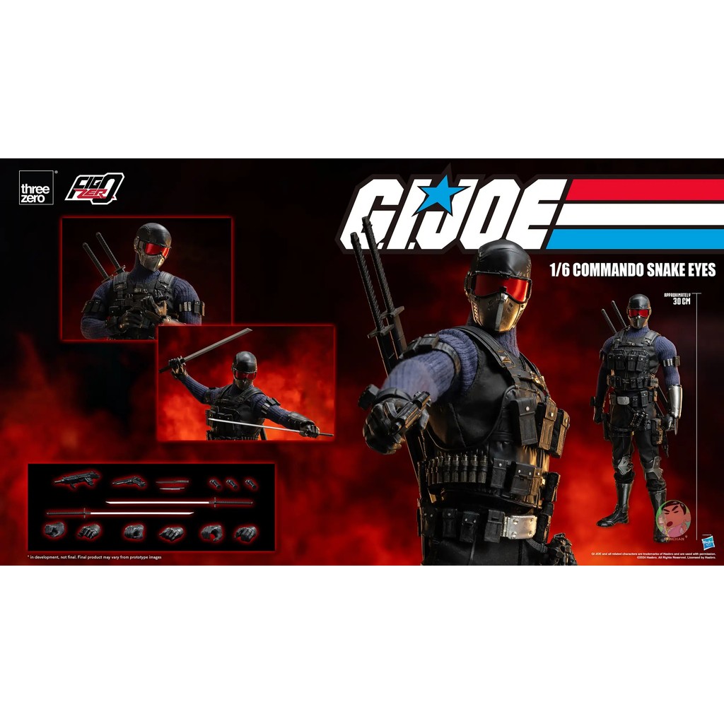Threezero G.I. Joe FigZero 1/6 Commando Snake Eyes Action Figure | Shopee Philippines