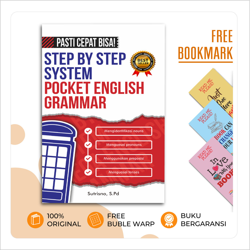 Step By Step System Pocket English Grammar Book | Shopee Philippines