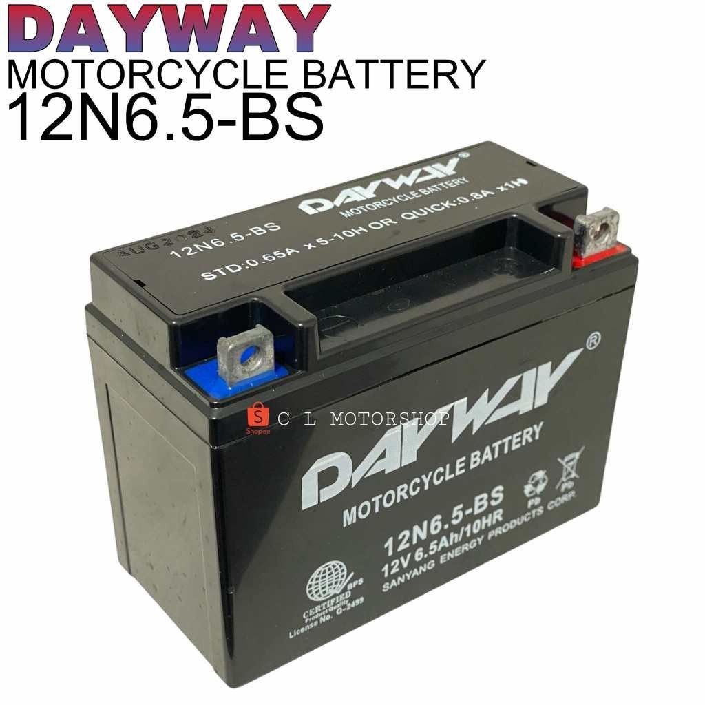 ORIGINAL DAYWAY BATTERY 12N6.5L-BS | Shopee Philippines