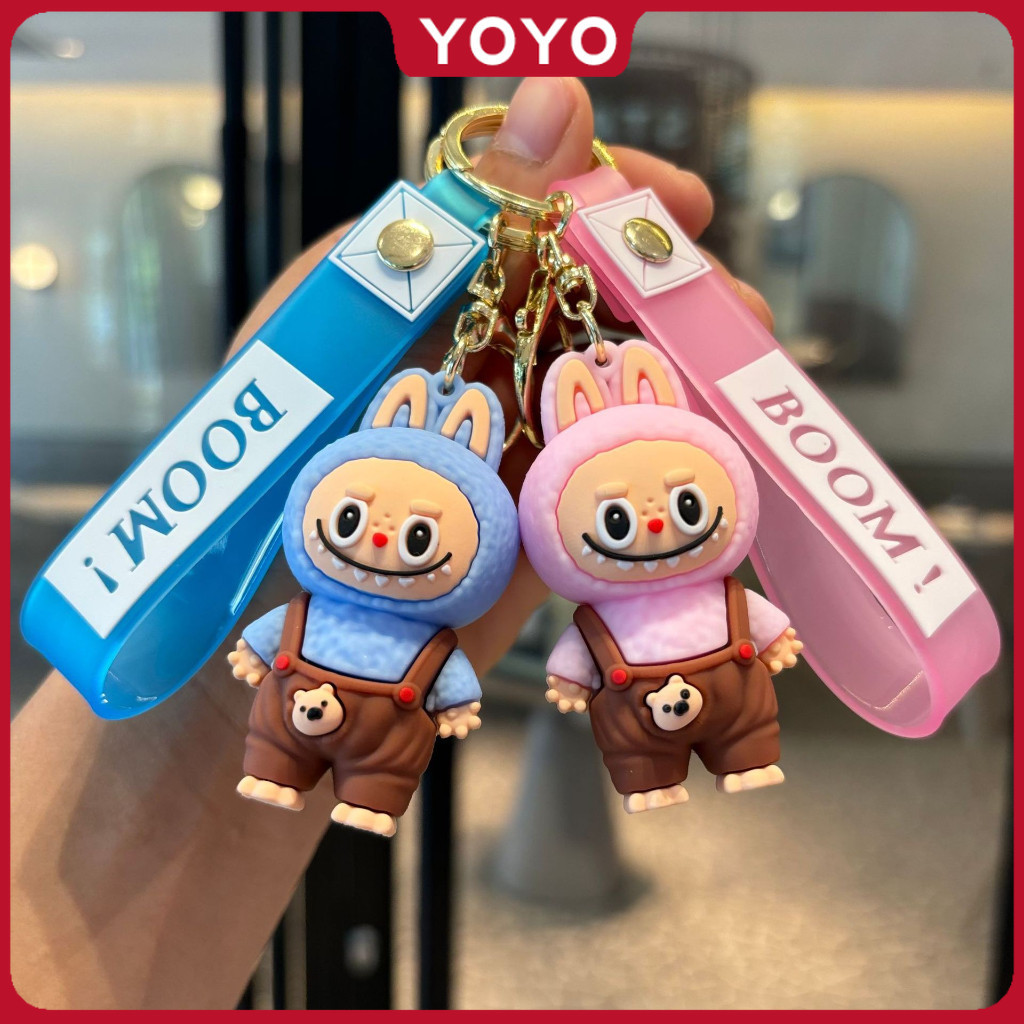YoYo #K01 Labubu Keychain fashion trend Cute Cartoon Toy Pendant Gift ...