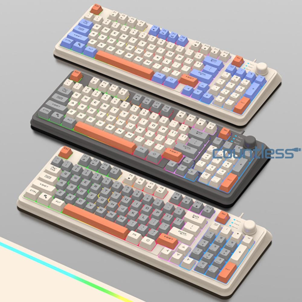 K82 Gaming Keyboard RGB Light Gaming Keyboard USB Port Gamer ...