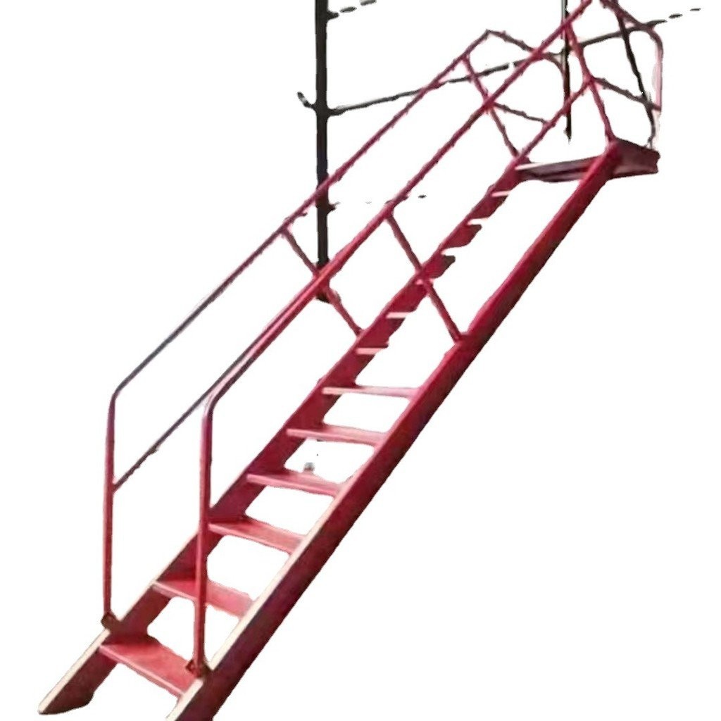 Foundation Pit Inclined Ladders Double Side Steel Escalator with ...